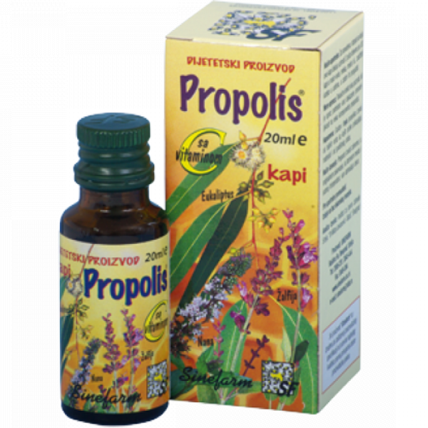 KAPI PROPOLIS + NANA + ŽALFIJA + EUKALIPTUS 20ml | Oaza zdravlja | Akcija & Cena