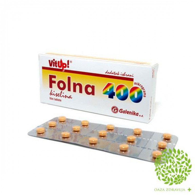 FOLNA KISELINA 30X400mcg | Oaza zdravlja | Akcija & Cena