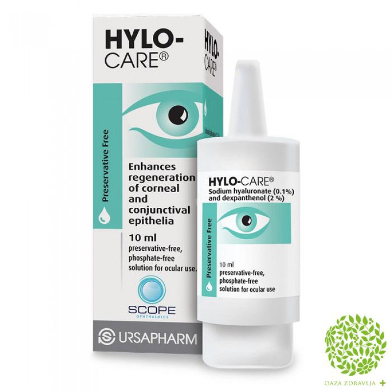 HYLO-CARE KAPI ZA OČI 10ml | Oaza zdravlja | Akcija & Cena
