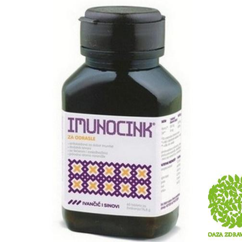 IMUNOCINK ZA ODRASLE 60 tableta | Oaza zdravlja | Akcija & Cena