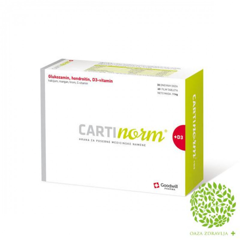 CARTINORM + VITAMIN D3 60 tableta | Oaza zdravlja | Akcija & Cena