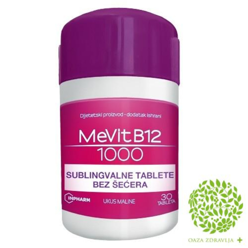 MEVIT B12 tablete 30x1000mcg | Oaza zdravlja | Akcija & Cena